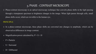 Micrscope and its types. Microbial instrumentation | PPTX