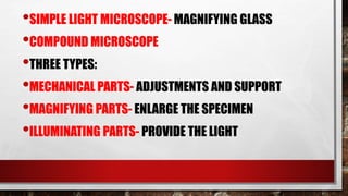 Microscope and their parts and functions.pptx