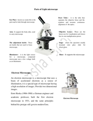 Microscope and types of microscope | PDF