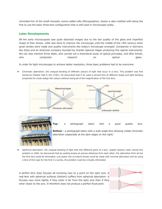 Microscope history | DOCX | Photography | Arts and Crafts