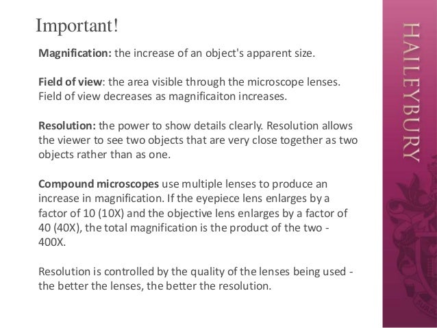 Microscope introduction