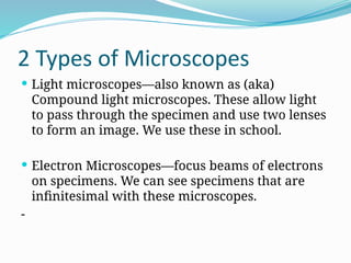 microscope lecture.pptx History and Development | PPTX