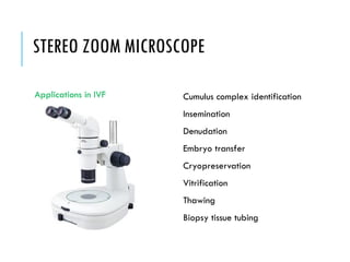 IMPORTANCE OF MICROSCOPES IN THE IVF LAB .ppt