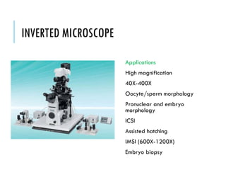 IMPORTANCE OF MICROSCOPES IN THE IVF LAB .ppt
