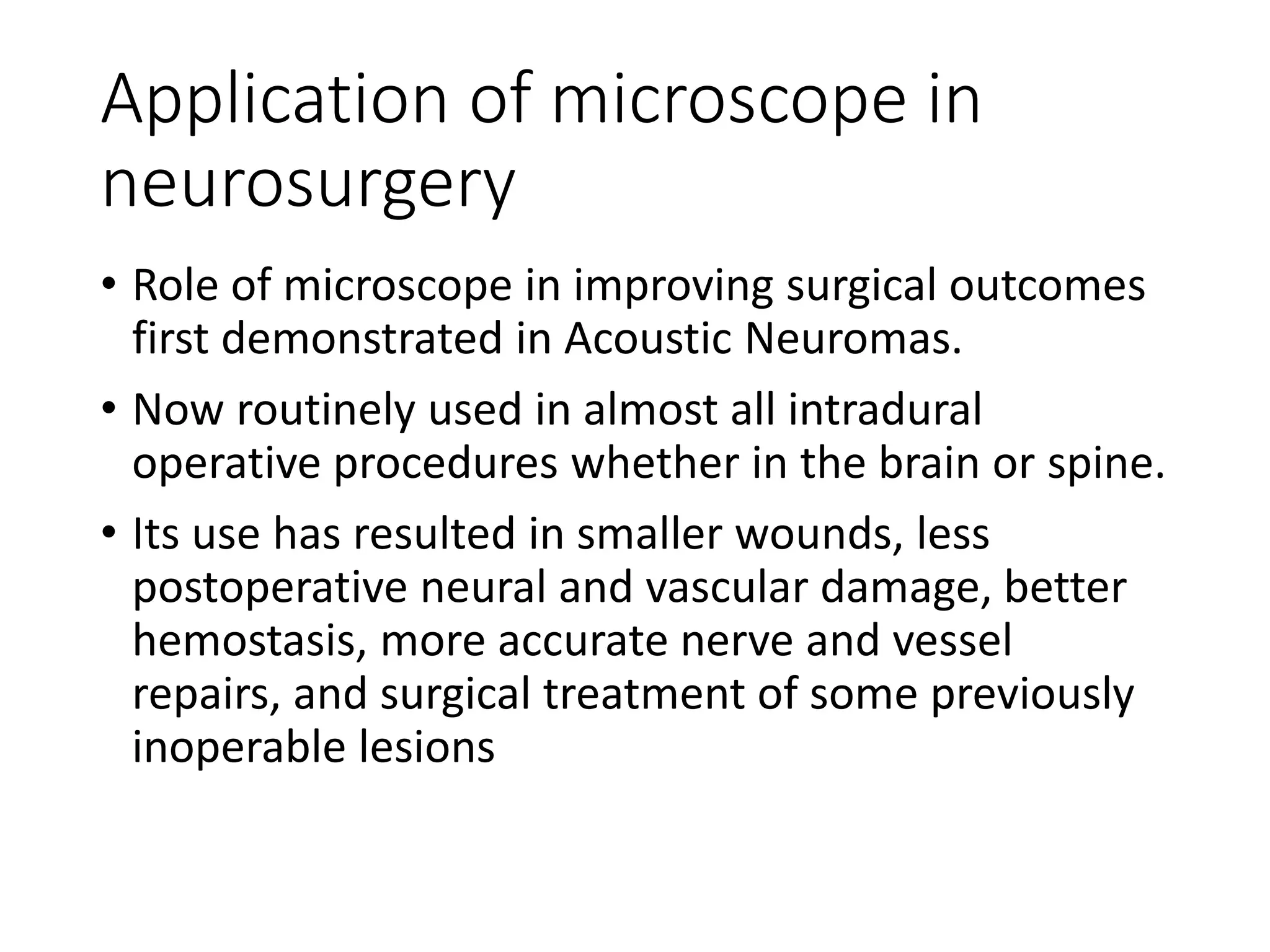 Microscopes and Endoscopes in Neurosurgery.pptx