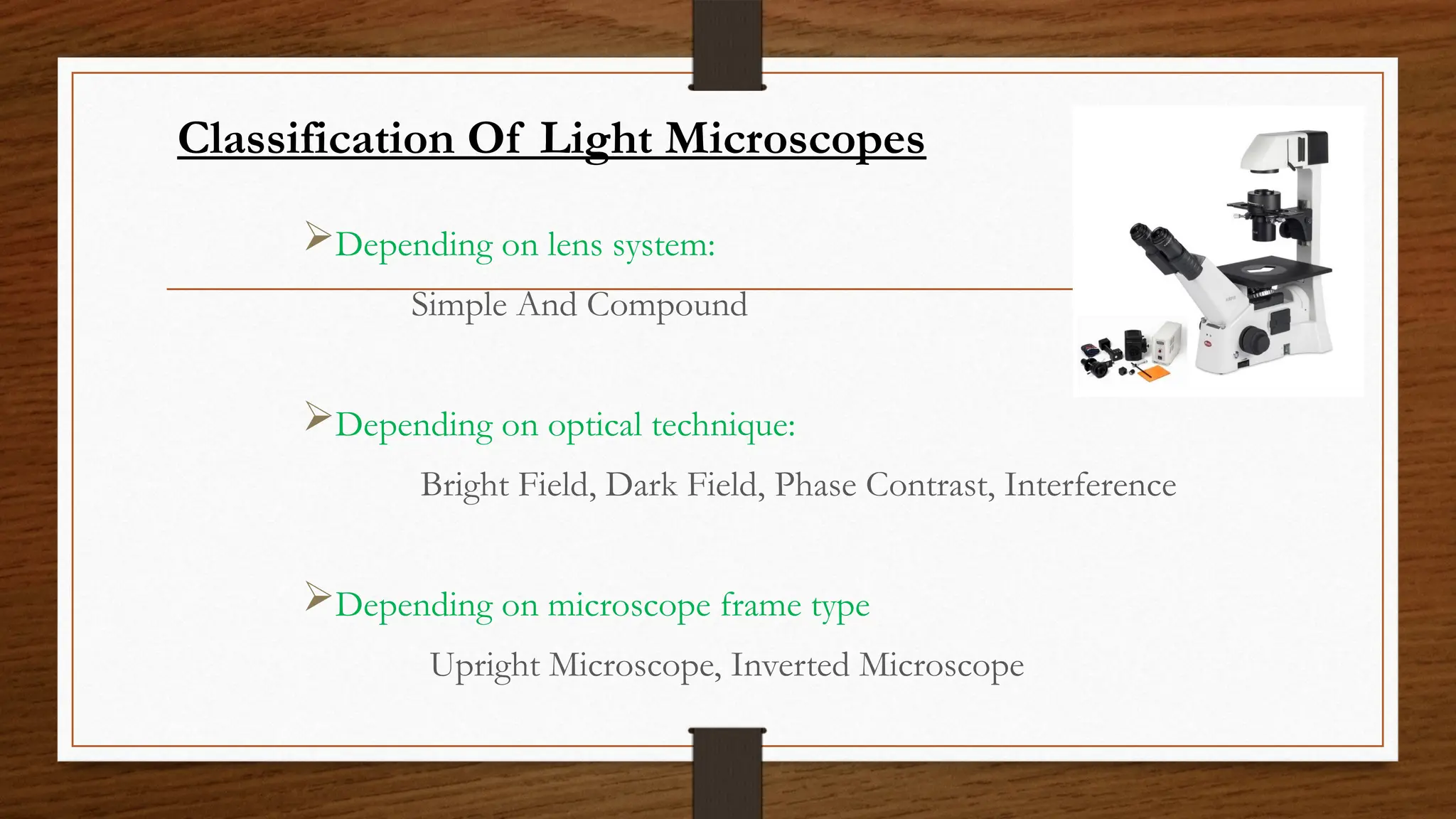 light microscopy and its components and also errors in light microscopy ...