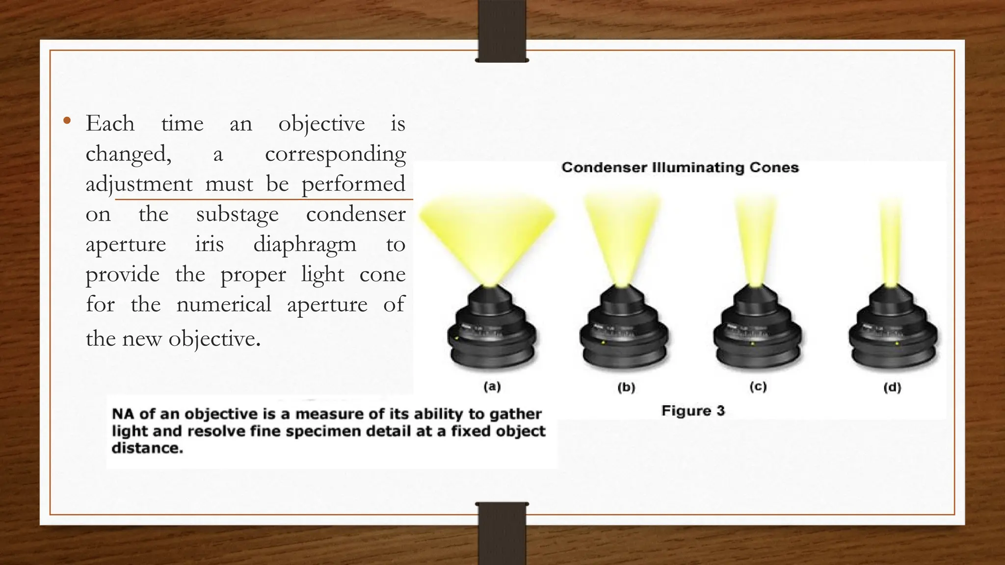 light microscopy and its components and also errors in light microscopy ...