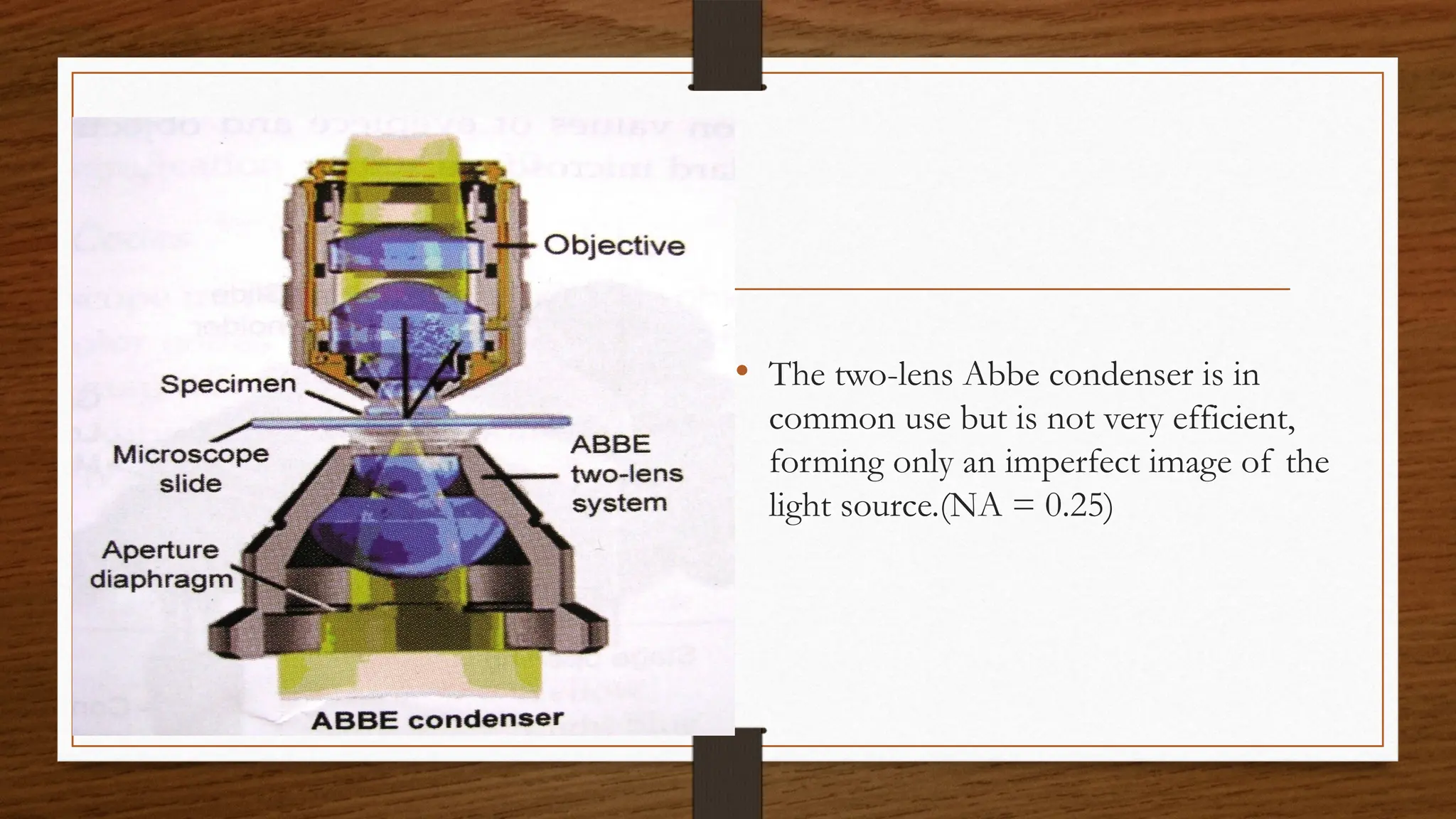 light microscopy and its components and also errors in light microscopy ...