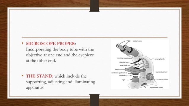 light microscopy and its components and also errors in light microscopy | PPT