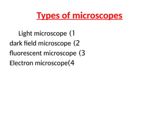 microscope & staining methods for bacterial visualization | PPTX