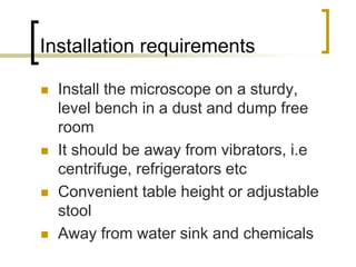 MICROSCOPE USE AND MAINTENANCE(REVISED and CURRENT).ppt