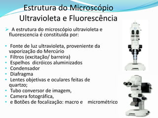 Microscopia de ultravioleta e fluorescência | PPTX