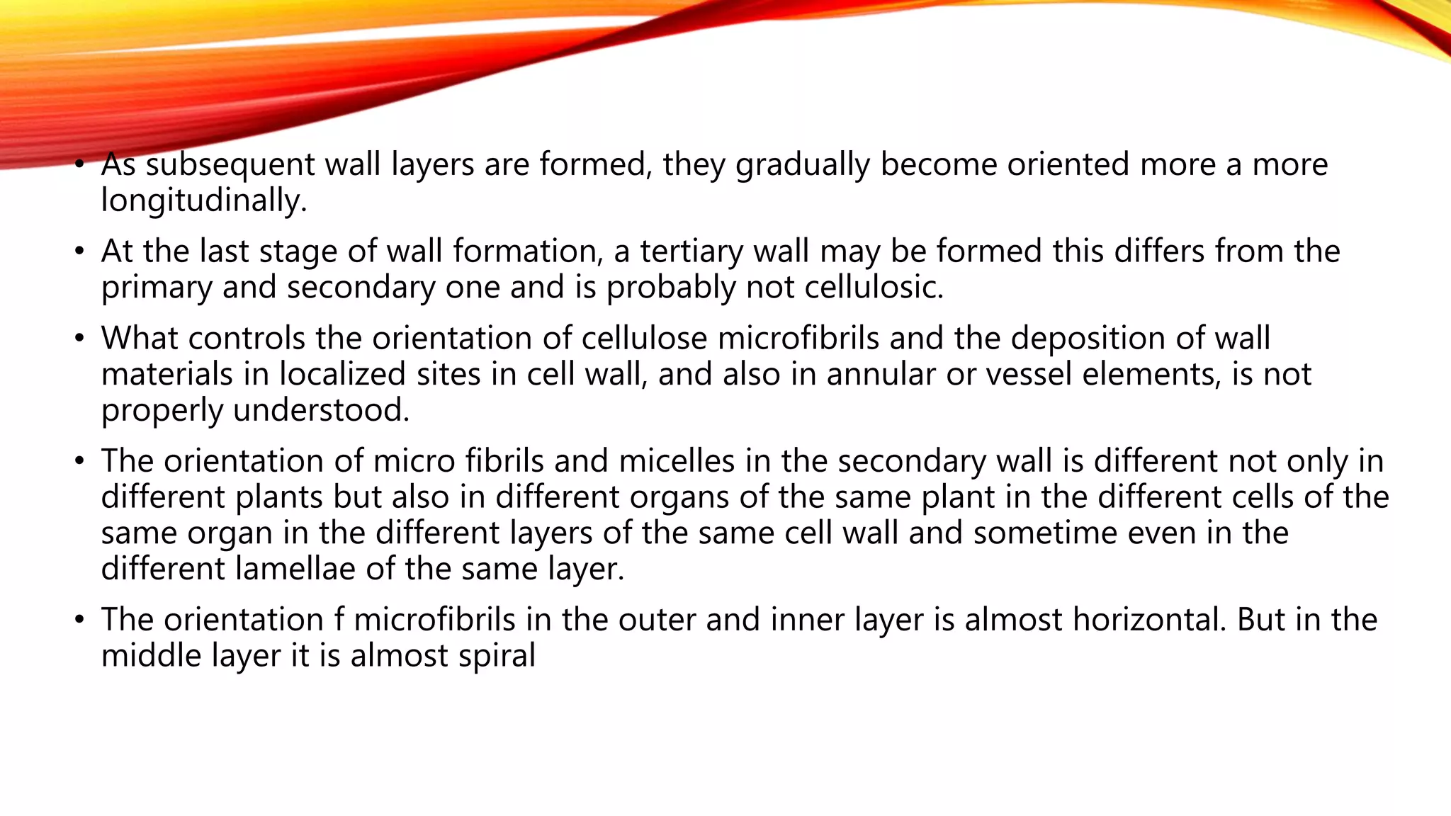 Microscopic and sub microscopic structure of cell wall | PPTX