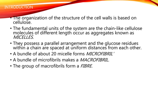 Microscopic and sub microscopic structure of cell wall | PPTX