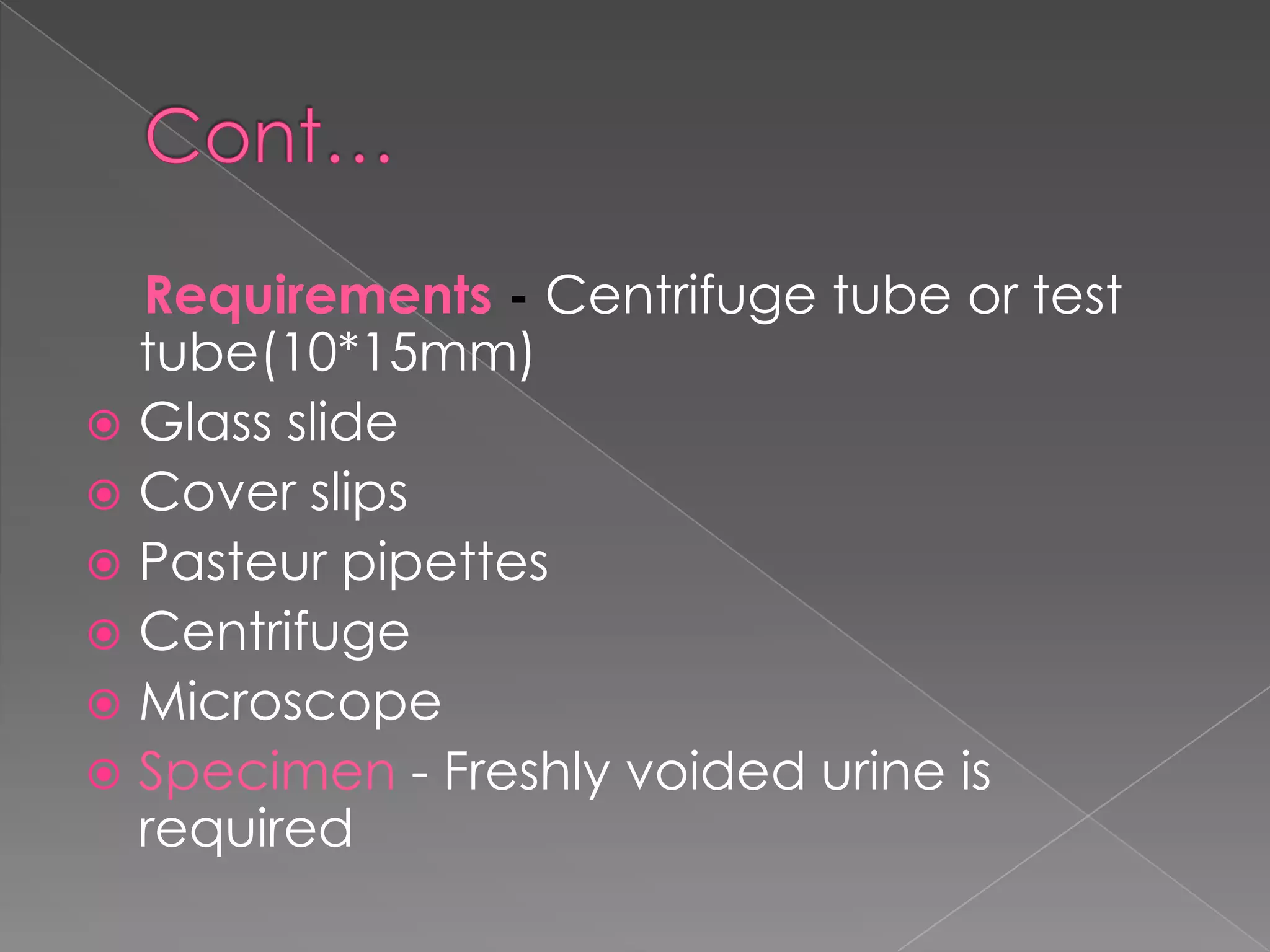 Microscopic examination of urine | PPTX