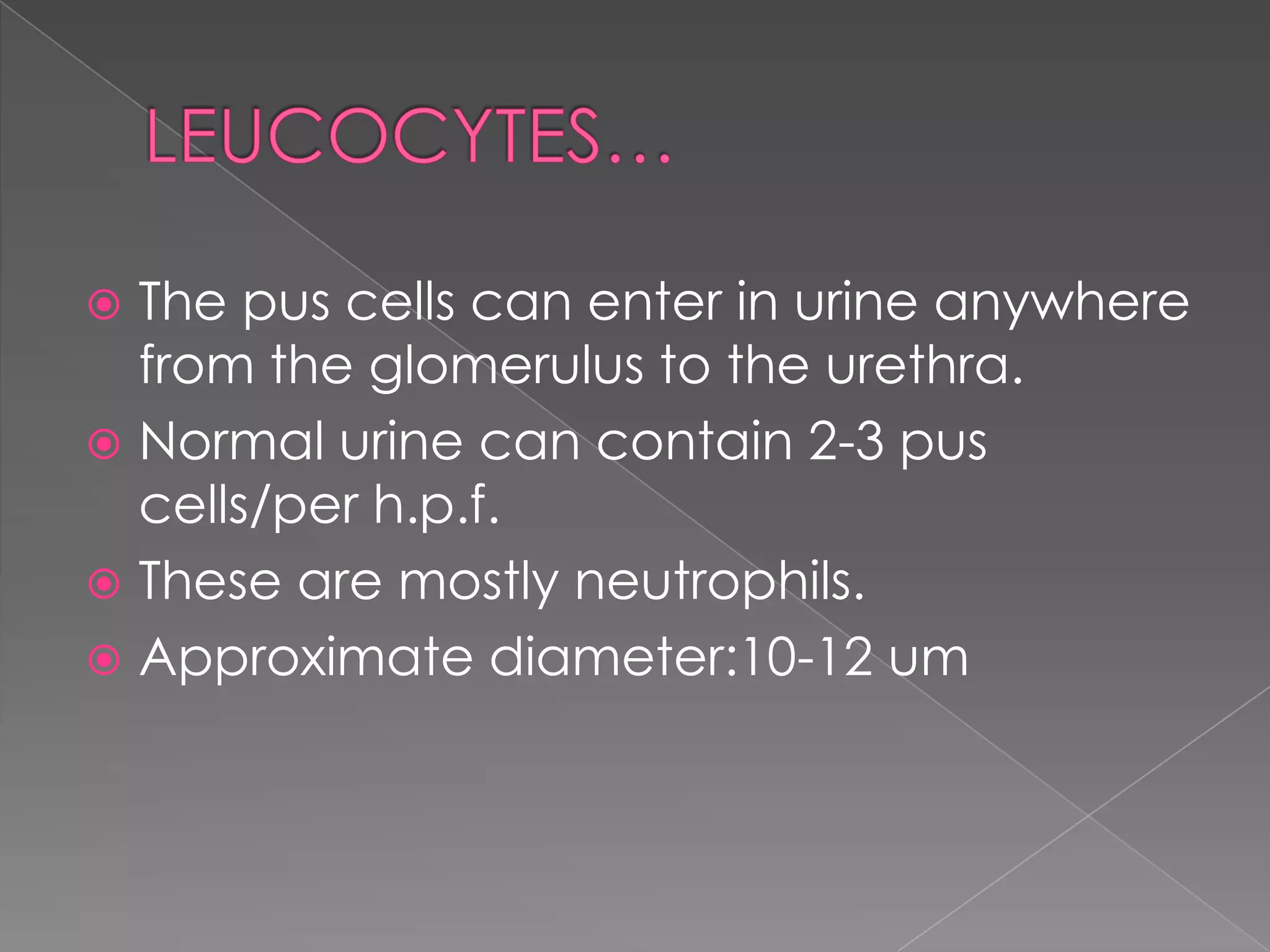 Microscopic examination of urine | PPTX