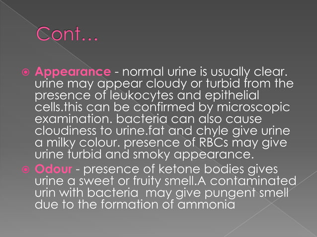 Microscopic examination of urine | PPTX