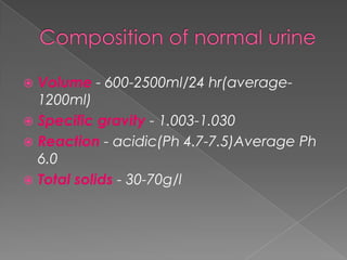 Microscopic examination of urine | PPTX