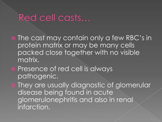 Microscopic examination of urine | PPTX