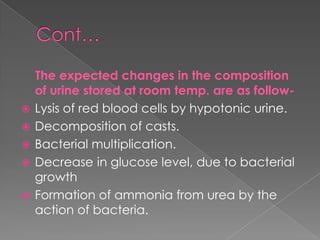 Microscopic examination of urine | PPTX