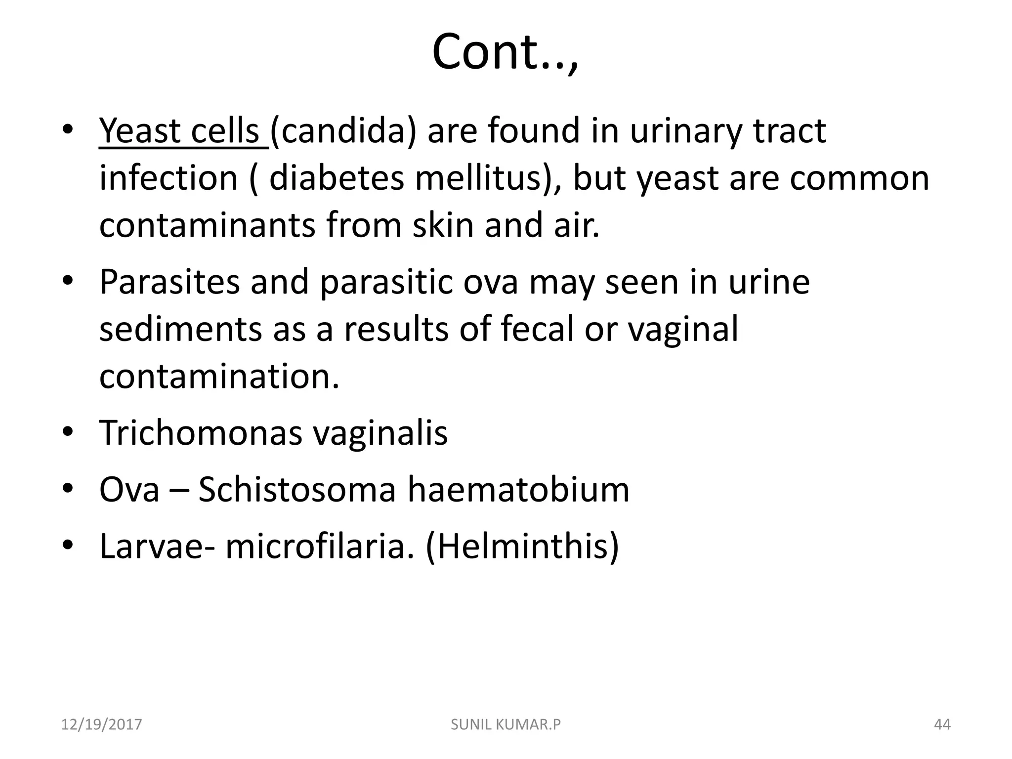 Microscopic examination of urine | PPTX