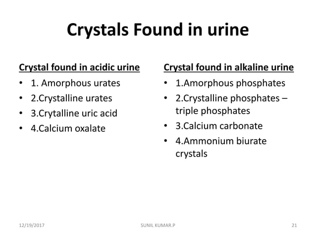 Microscopic examination of urine | PPTX | Blood Disorders | Diseases ...