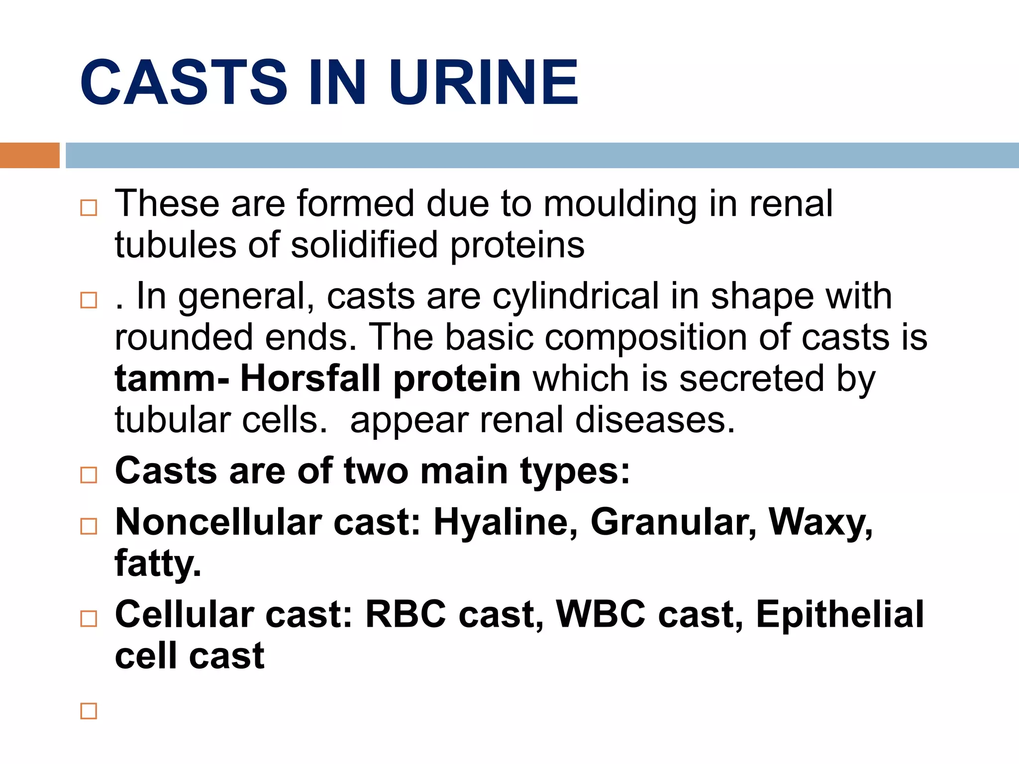 Microscopic examination of urine | PPTX