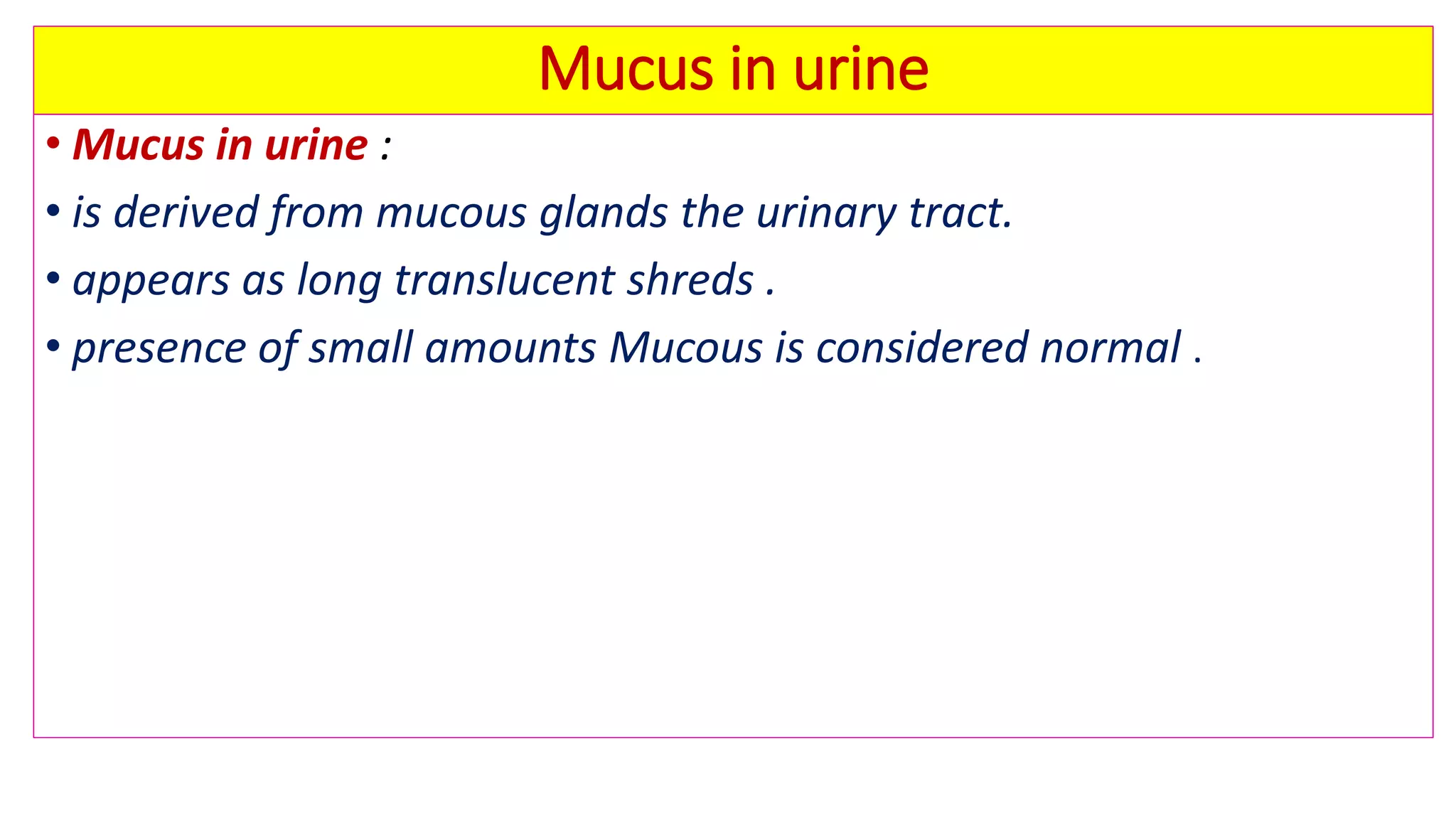 Microscopic examination of urine | PDF
