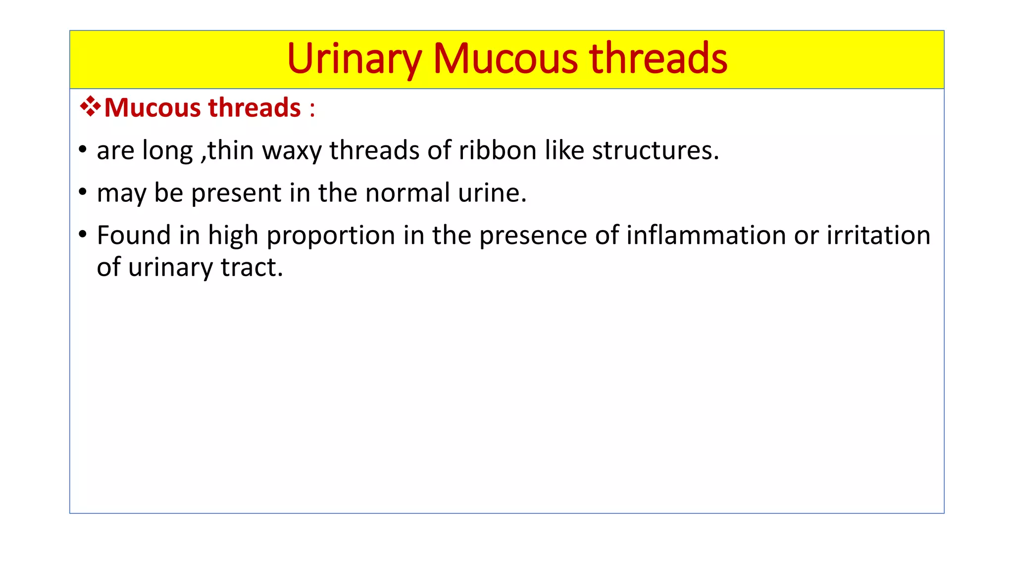 Microscopic examination of urine | PDF
