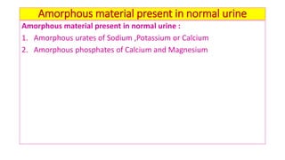Microscopic examination of urine | PDF