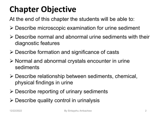 Microscopic examination of Urine sediments.ppt | Geology | Science