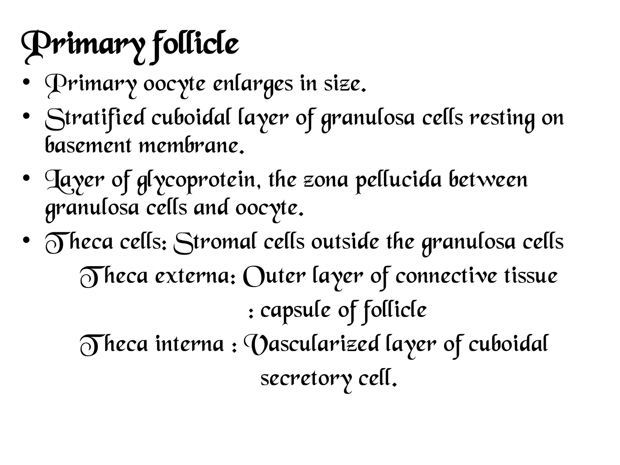 Microscopic features of ovary | PDF
