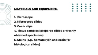 Microscopic study of epithelial and connective tissue(BP107).pptx
