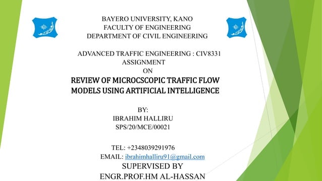 Microscopic Traffic Flow Model Using AI.pptx