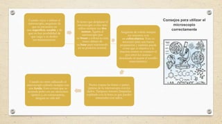 Microscopio: partes del microscopio y uso edecuado | PPTX