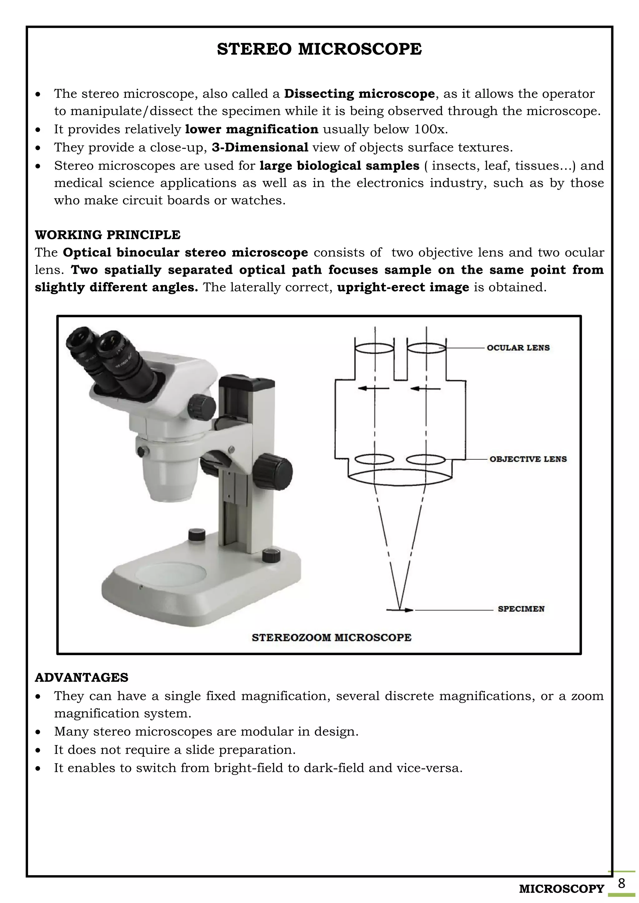 Microscopy - Magnification, Resolving power, Principles, Types and ...