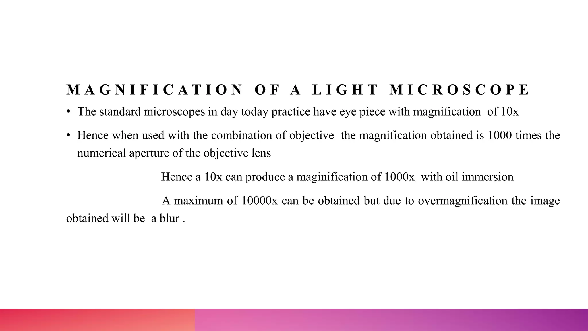 types of Microscopy and its parts and uses | PPTX