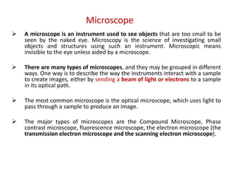 Microscopy | PPTX