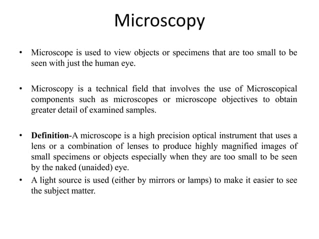 Microscopy.ppt Microscopy.pptvMicroscopy.pptMicroscopy.pptMicroscopy ...