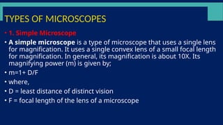MICROSCOPY AND TYPES OF MICROSCOPES.pptx