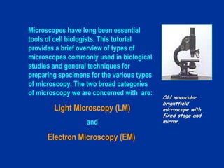 Microscopy.pdf used for an detailed research on microscope | PPT