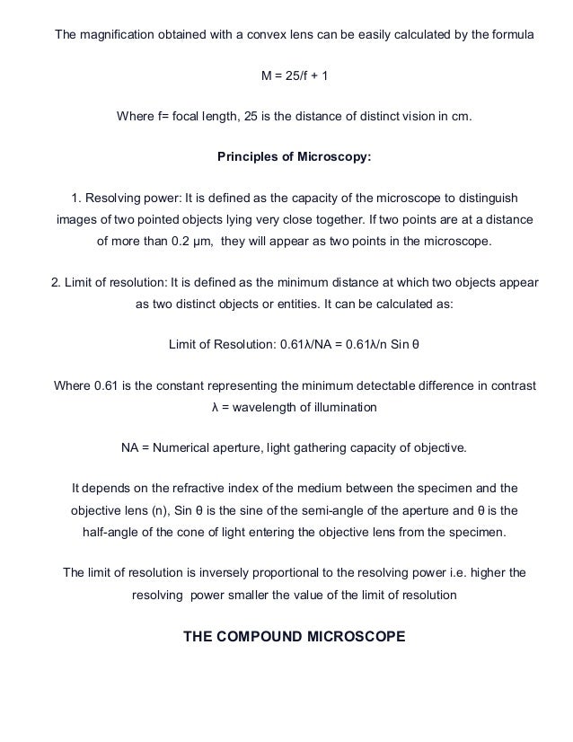 To Study Principles of Microscopy: Light Microscope, Phase Contrast ...