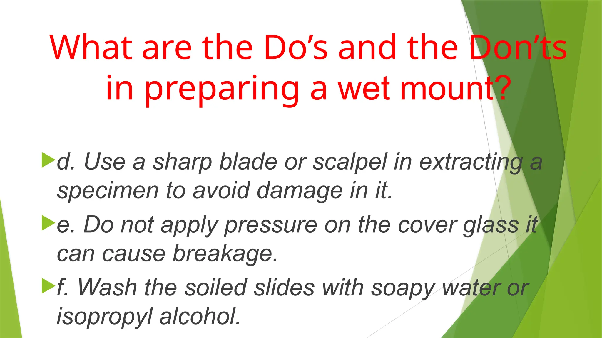 MICROSCOPY SCIENCE 7 - WET MOUNT.pptx