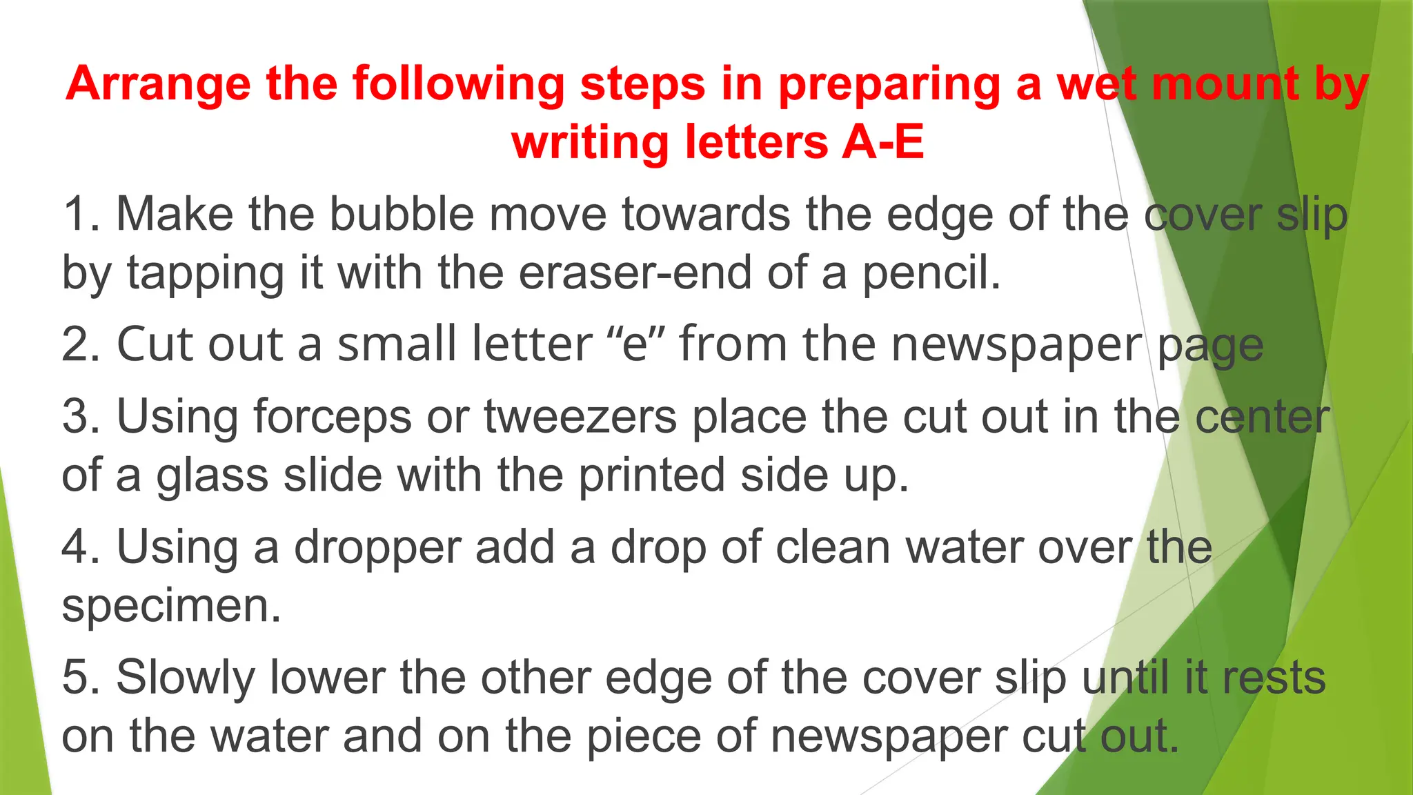 MICROSCOPY SCIENCE 7 - WET MOUNT.pptx