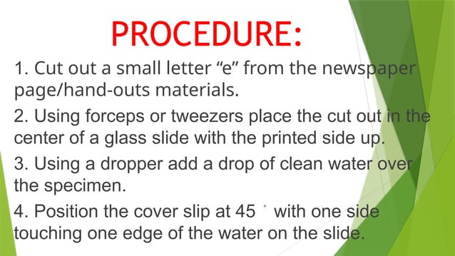 MICROSCOPY SCIENCE 7 - WET MOUNT.pptx | Chemistry | Science