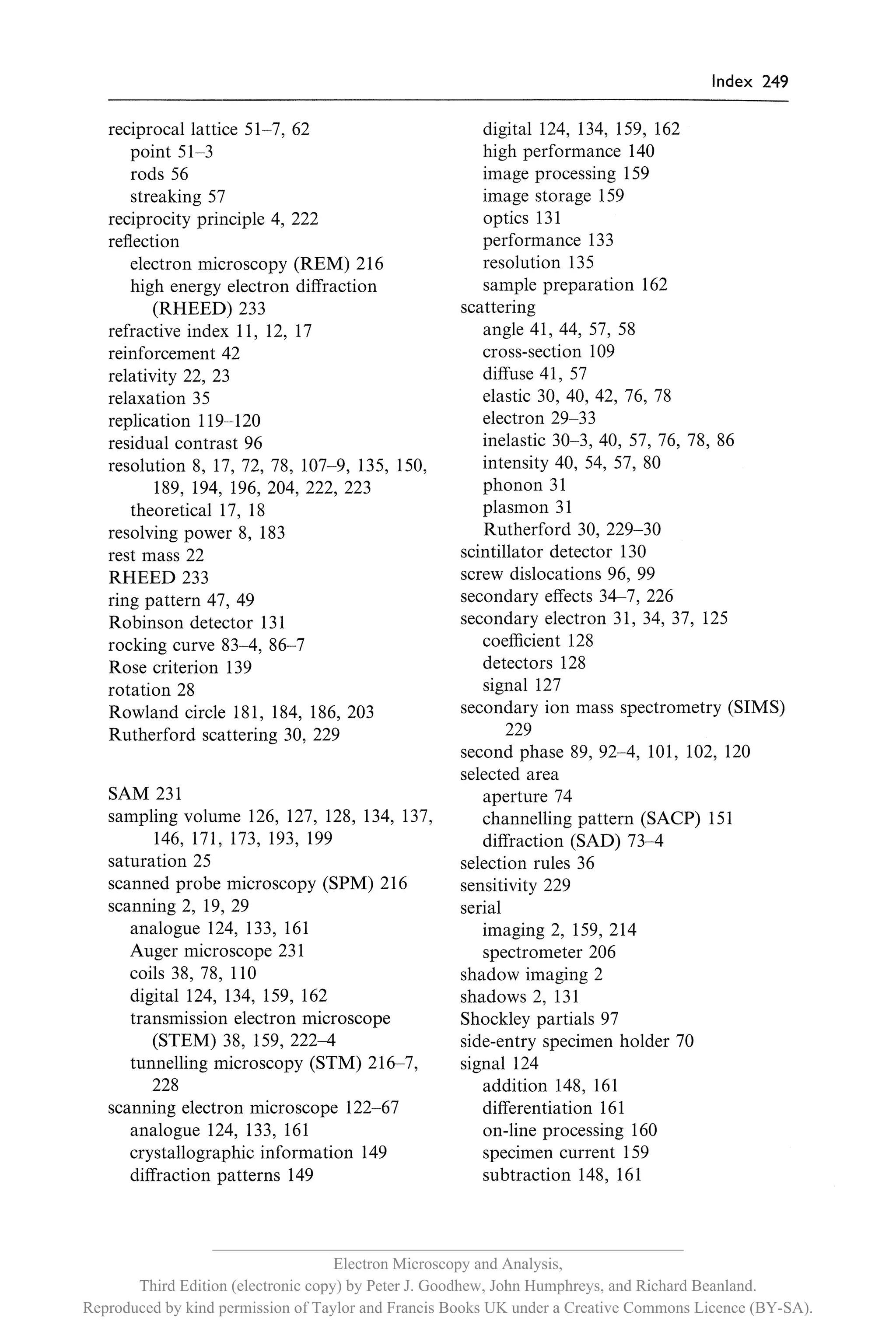 Electrons and their interaction with the specimen | PDF