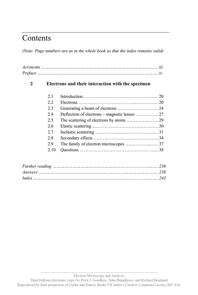Electrons and their interaction with the specimen | PDF | Chemistry | Science