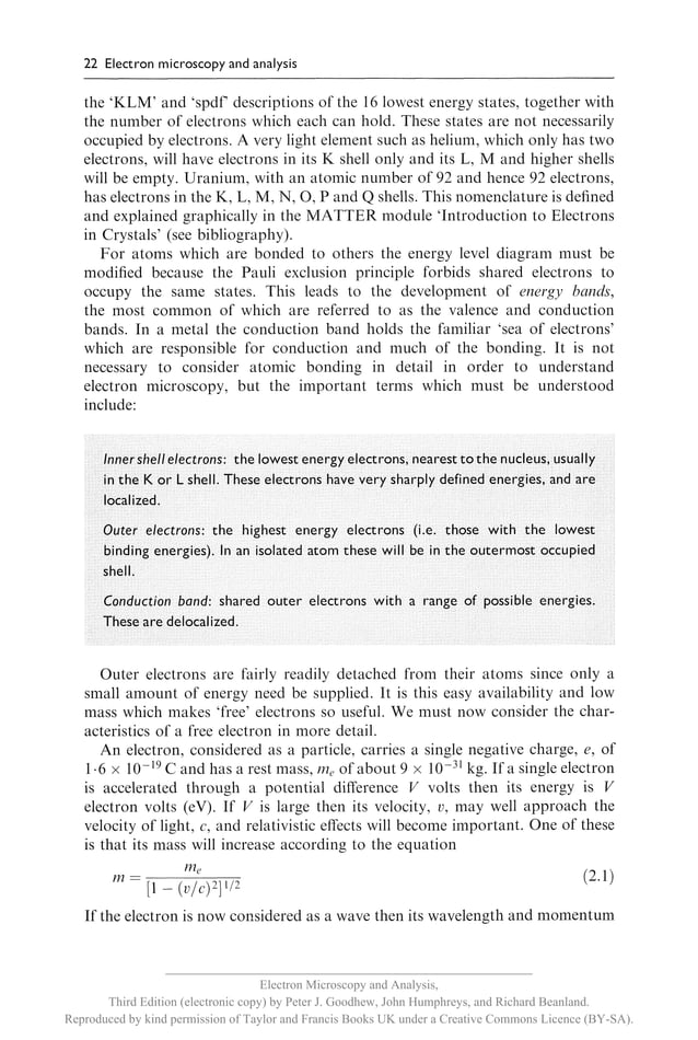 Electrons and their interaction with the specimen | PDF | Chemistry | Science