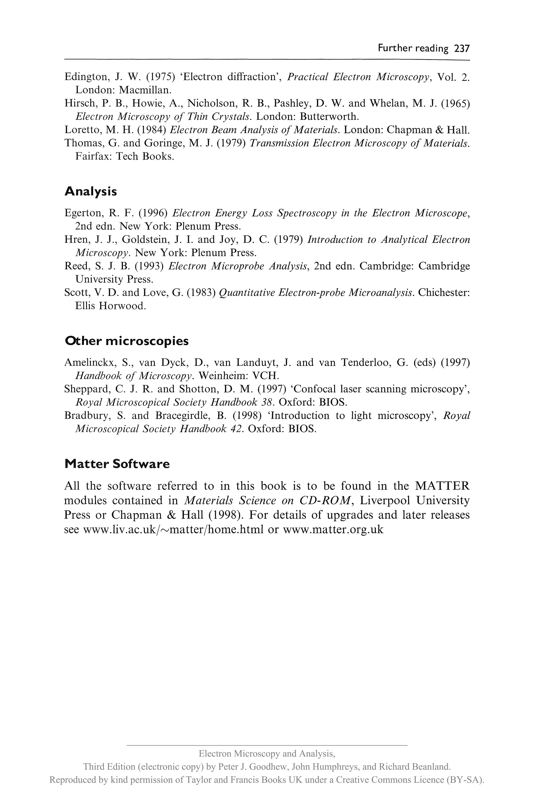 Electron microscopy and other techniques | PDF