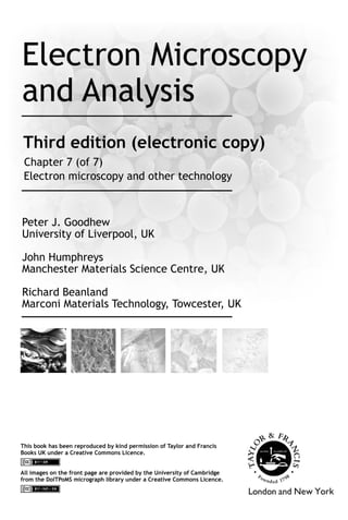 Electron microscopy and other techniques | PDF